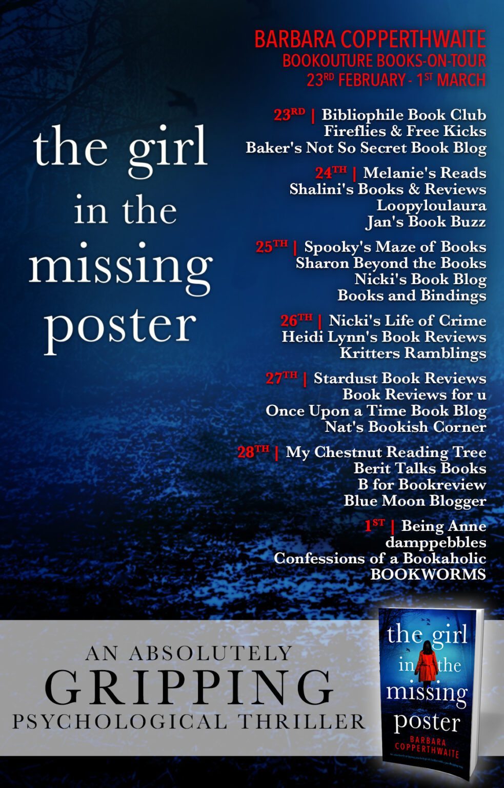 The Girl in the Missing Poster, by Barbara Copperthwaite - loopyloulaura