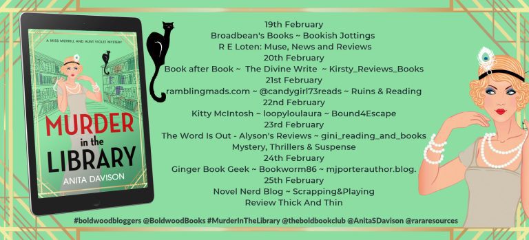 Murder in the Library, by Anita Davison - loopyloulaura