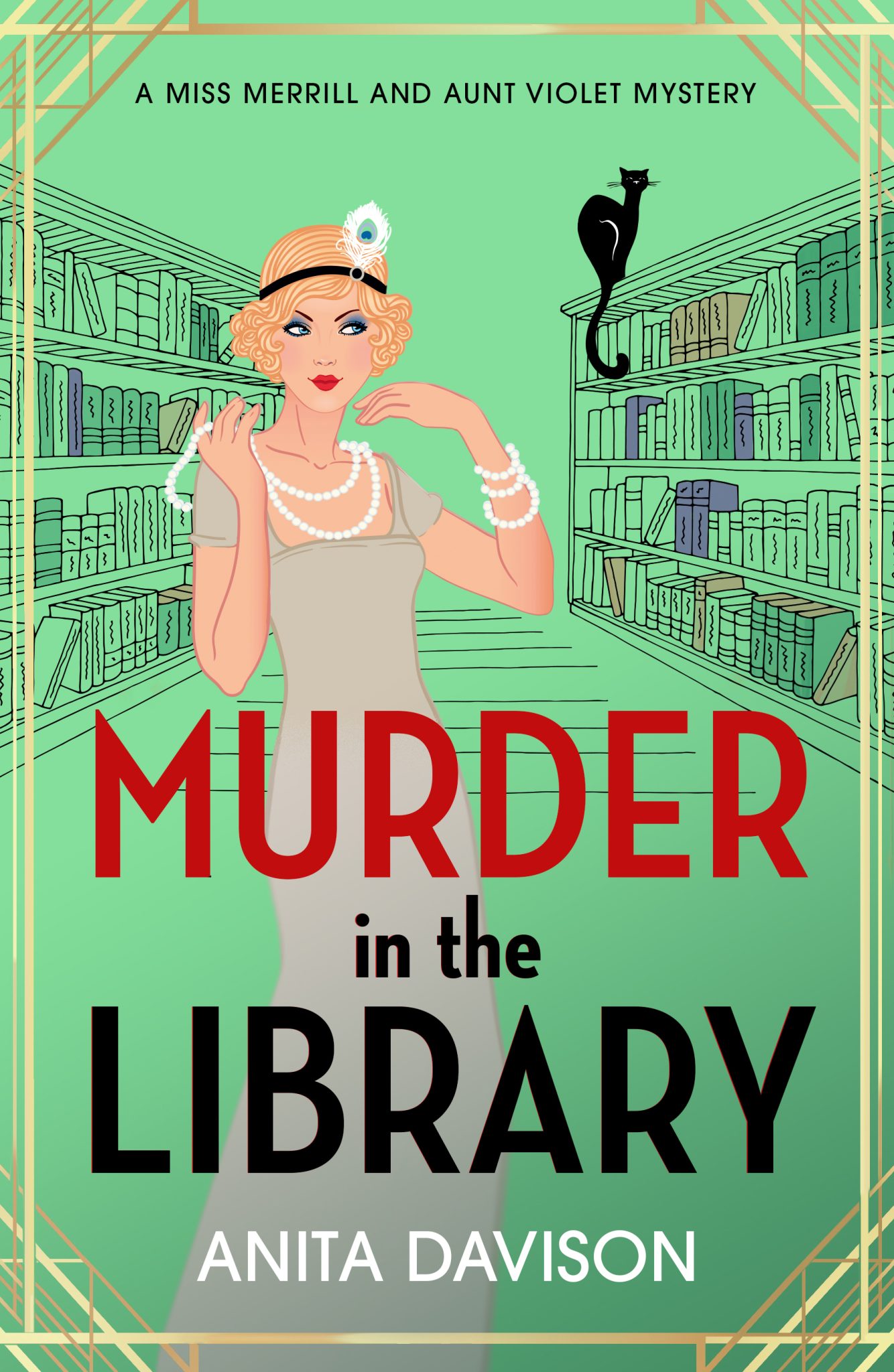 Murder in the Library, by Anita Davison - loopyloulaura